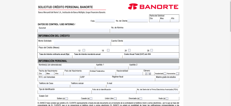 ¿Cómo solicito el Crédito Personal Banorte? - Ruta Financiera